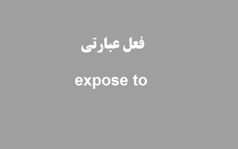 کاربرد و معنی expose to چیست؟ - زبانشناس