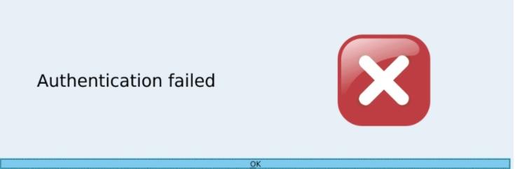 معنی جمله Authentication Failedچیست؟ - زبانشناس