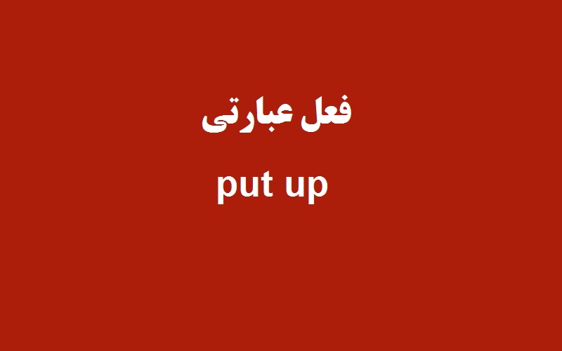 کاربرد و معنی put up چیست؟ - زبانشناس