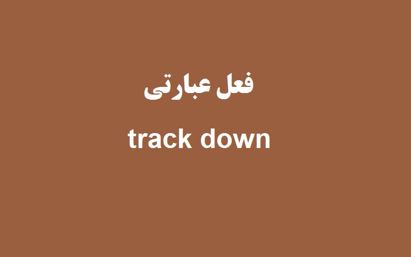 کاربرد و معنی track down چیست؟ - زبانشناس